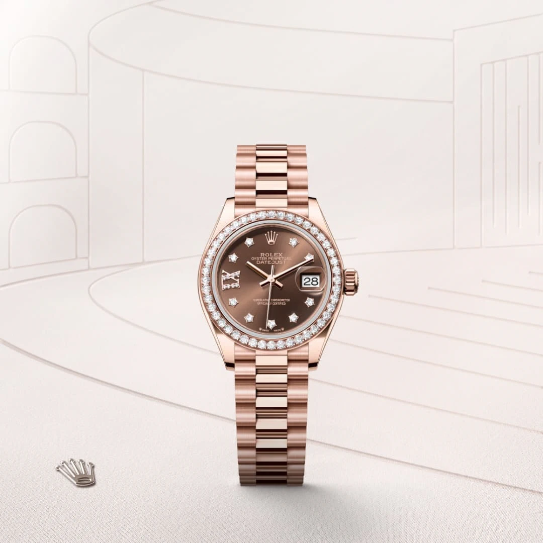 Rolex Lady-Datejust in 18 ct Everose gold, M279135RBR-0001 | Nam Sawang